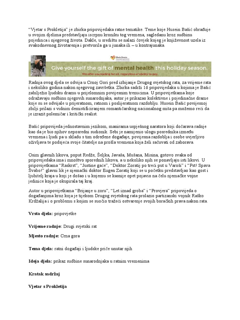 Vjetar S Prokletija | PDF