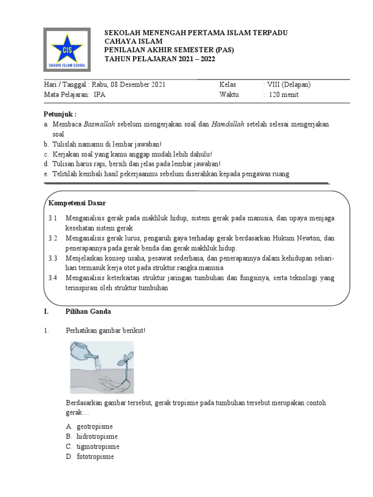 Soal Pas Ipa 8 | PDF