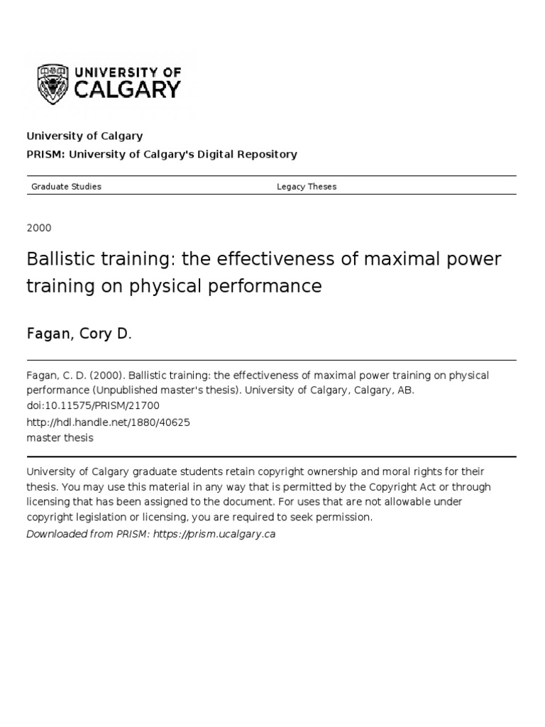 Ballistic Training | PDF | Skeletal Muscle | Motor Neuron