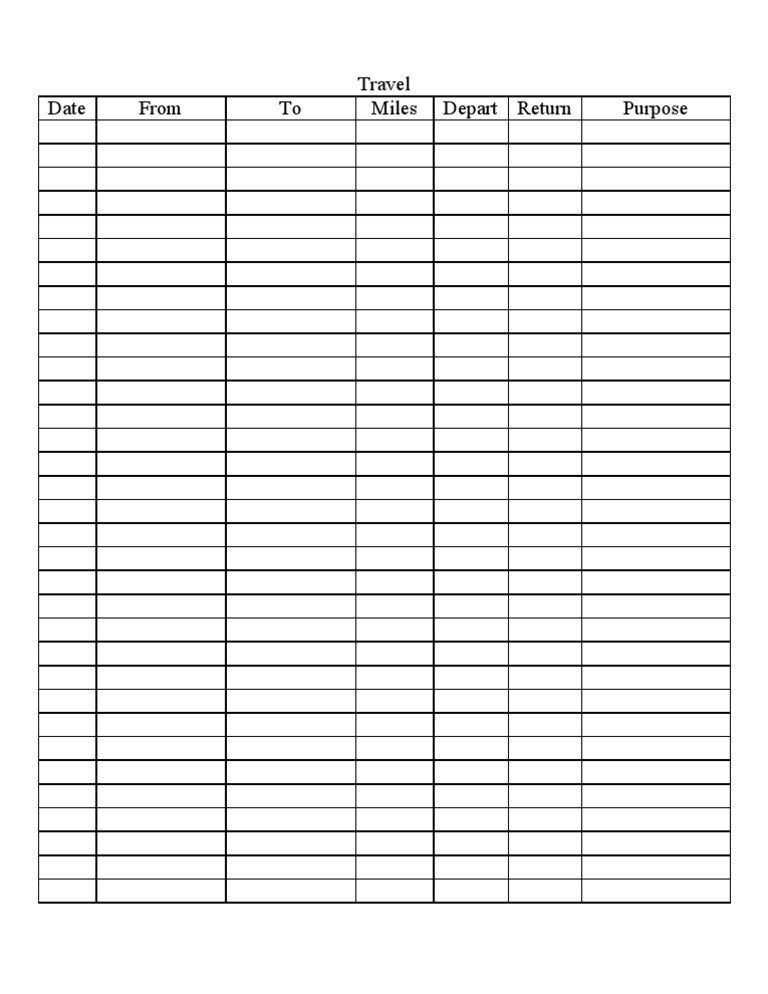 Travel Form | PDF