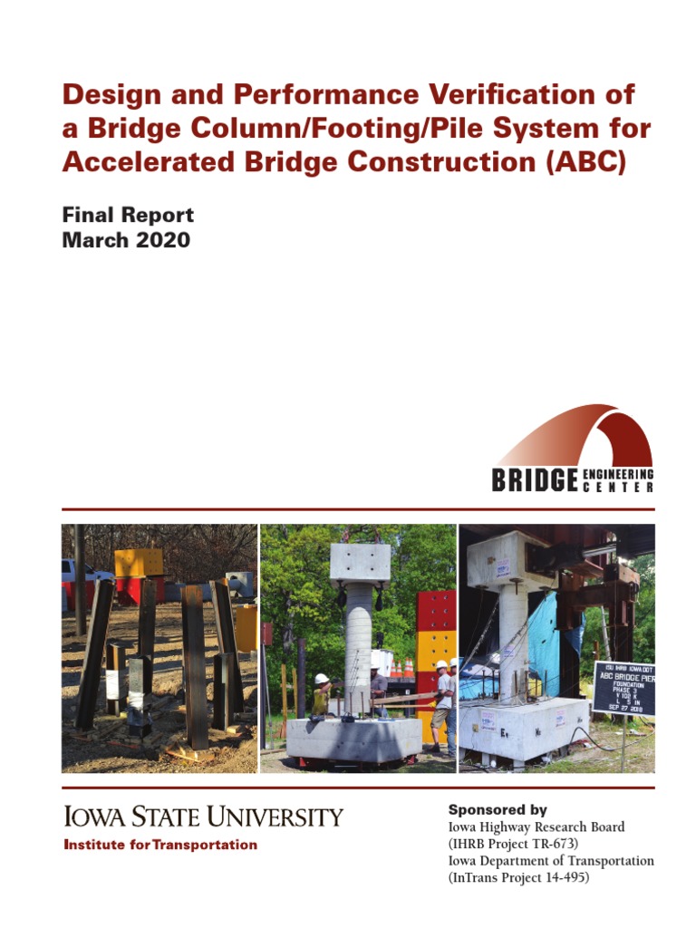 TR-673 Final Report ABC Design and Performance Verification W CVR | PDF | Deep Foundation ...