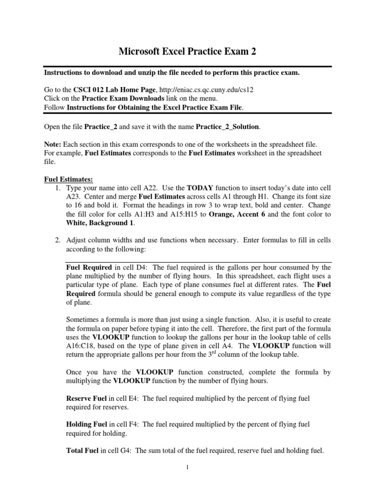 Practice Excel 2 | PDF | Spreadsheet | Microsoft Excel
