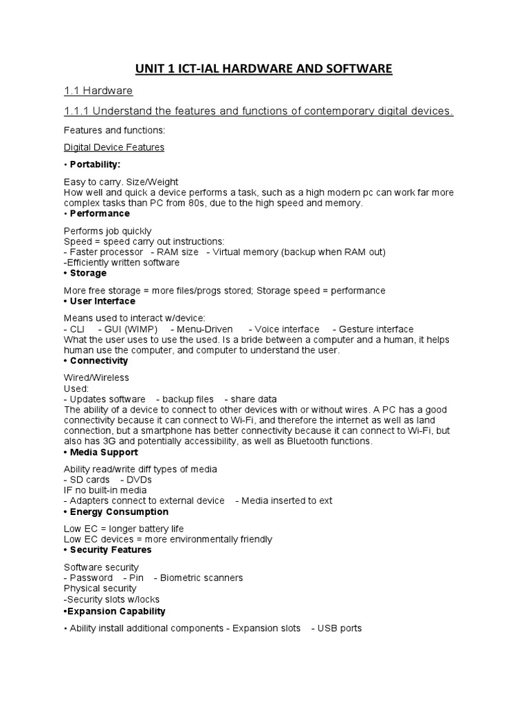 Unit 1 Ict | PDF | Byte | Embedded System