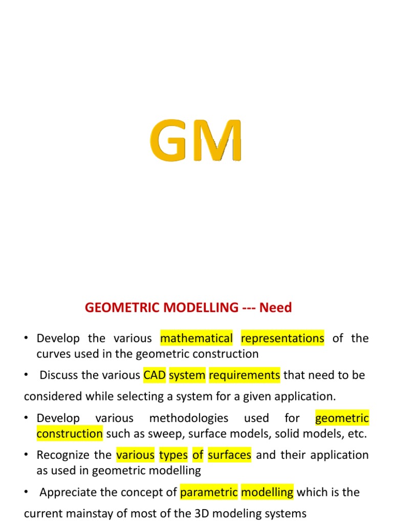 GM | PDF | Computer Aided Design | Geometry