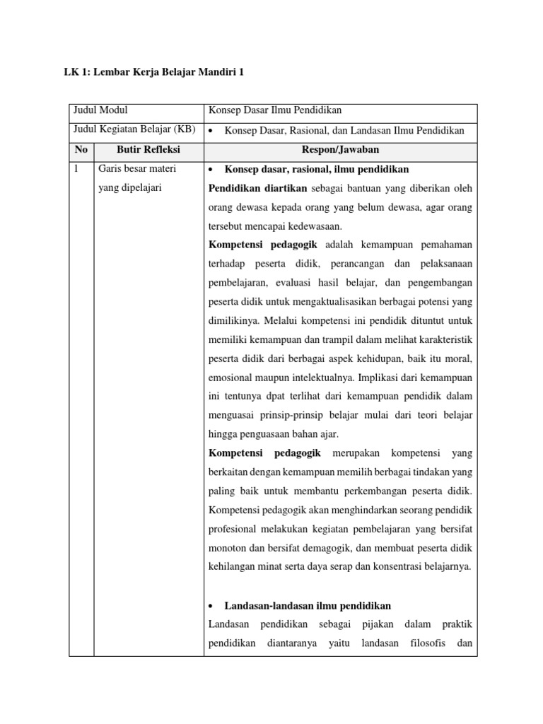 LK Modul 1 Ped | PDF