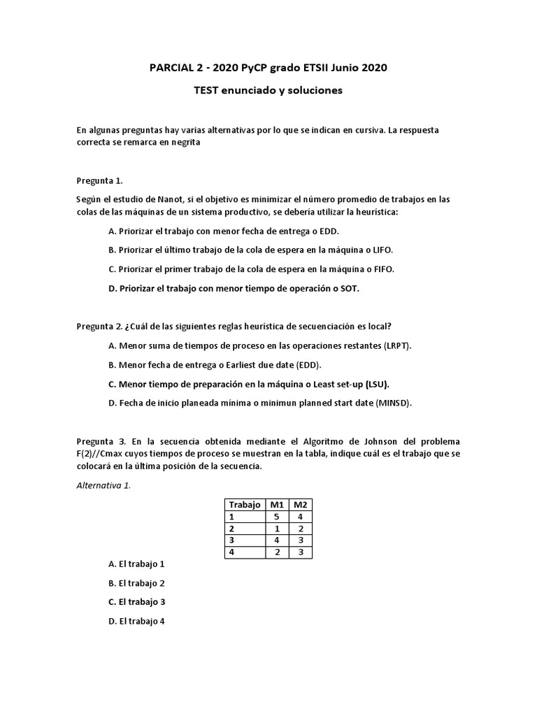 Parcial 2 2020 Pycp Grado Etsii Junio 2020 Enunciado Y Soluciones Descargar Gratis Pdf