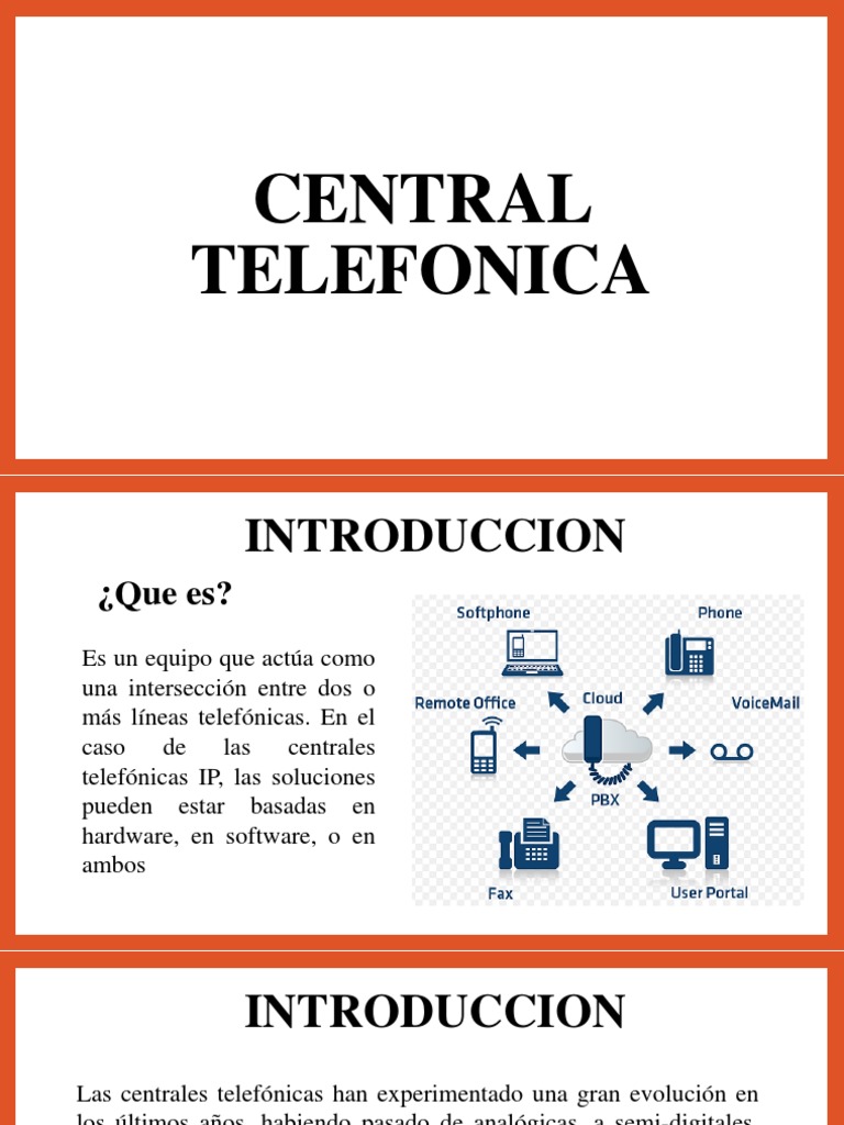 Evolución y Uso de Centrales Telefónicas | PDF | Central telefónica ...
