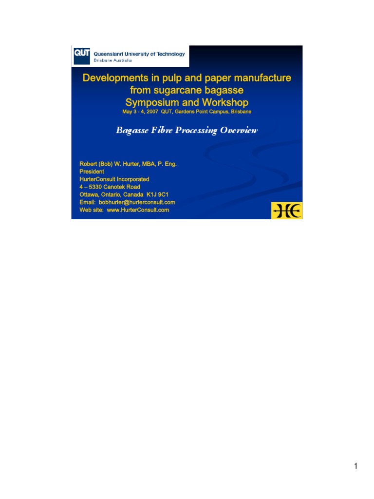 Moist Depithing in Bagasse Processing | PDF | Pulp (Paper) | Paper