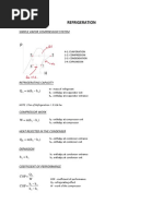 Refrigeration Formulas PDF | PDF | Ton | Refrigeration