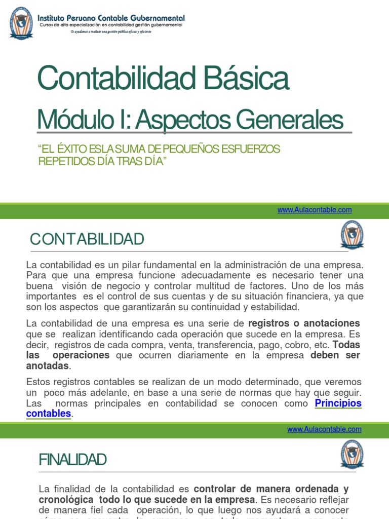 M1-Contabilidad Básica | PDF | Contabilidad | Business
