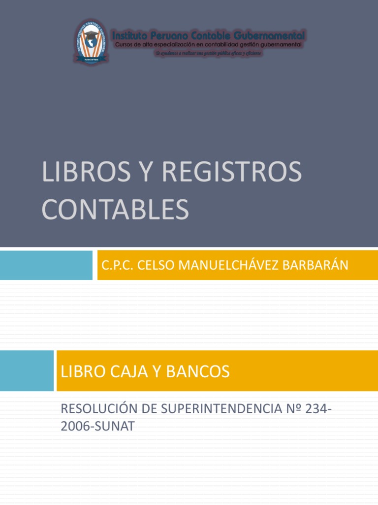 Libros Contables y Registros Obligatorios | PDF