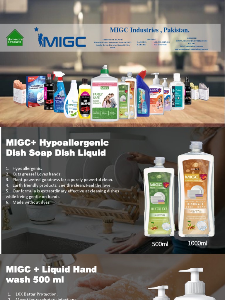 MIGC Catalogue Personal & Home Care Products | PDF | Soap | Glasses