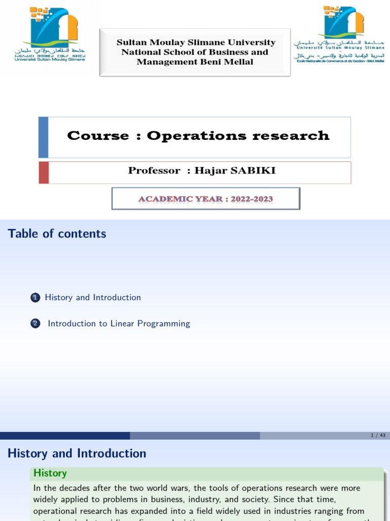 Operations Research Course Suite-2022 | PDF | Linear Programming | Operations Research