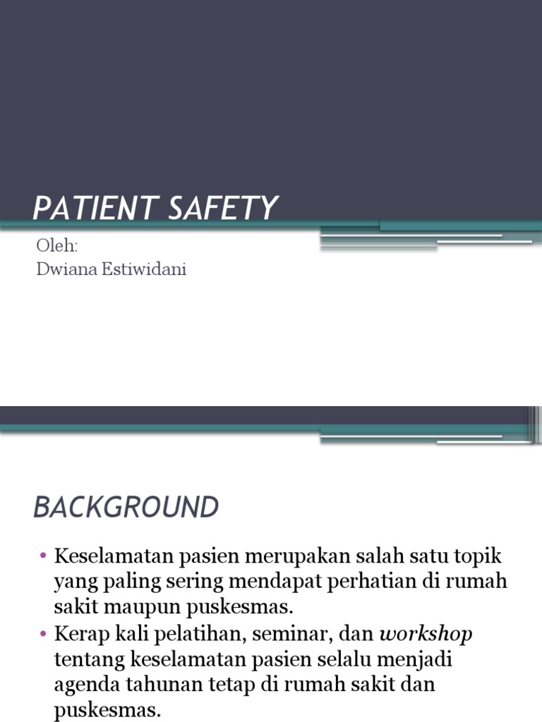 Patient Safety | PDF