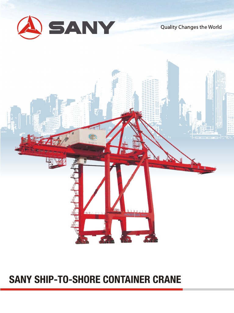 SANY - Ship To Shore Container Cranes | PDF | Crane (Machine) | Manufactured Goods