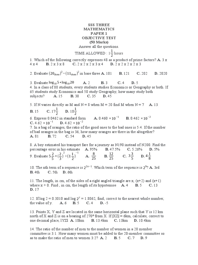 Mathematics Second Term Examination | PDF | Force | Euclidean Vector