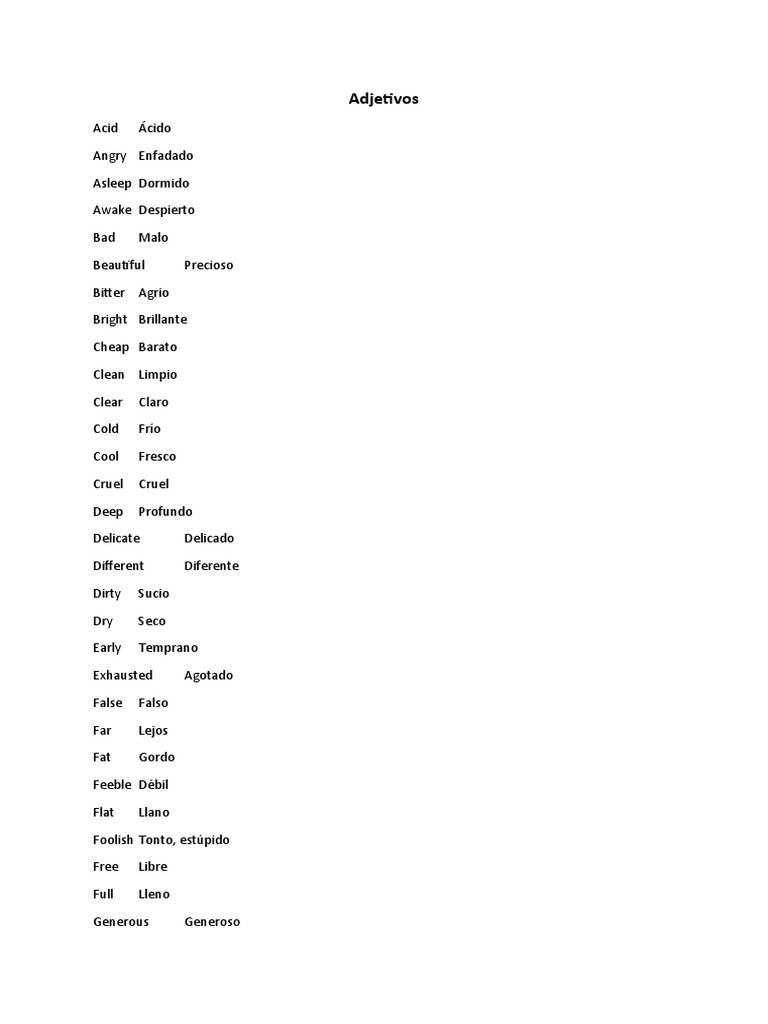 ADJECTIVES | PDF