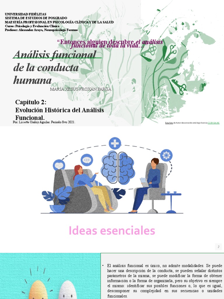 Presentación Análisis Funcional de La Conducta Humana | PDF | Sicología ...