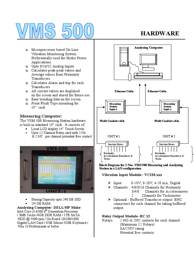 VMS500 Hardware | PDF | Computer Hardware | Power Supply