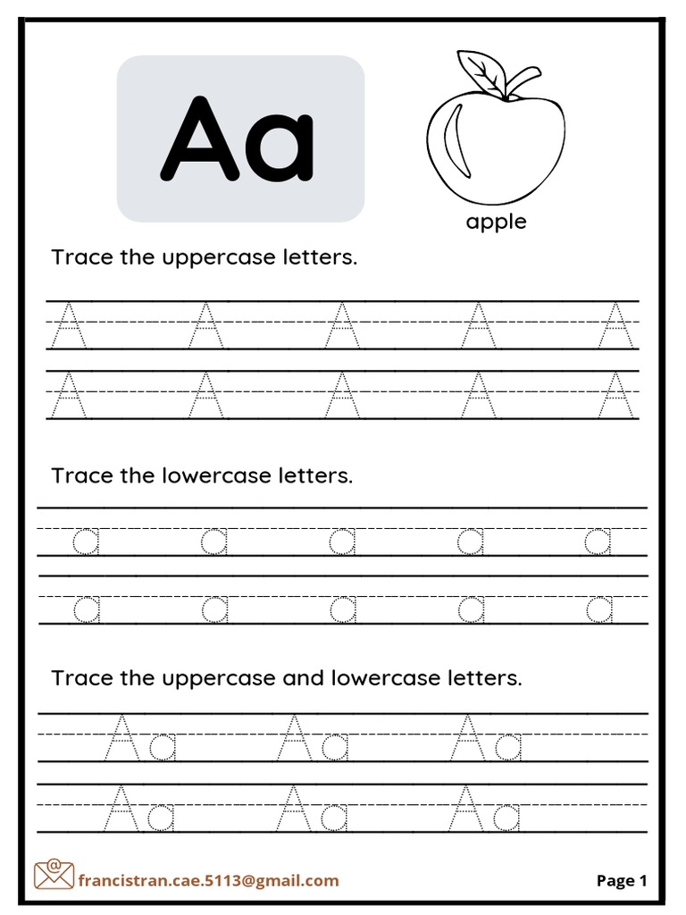 Level 1A - Tracing Alphabet (A-Z) | PDF | Systems Science ...