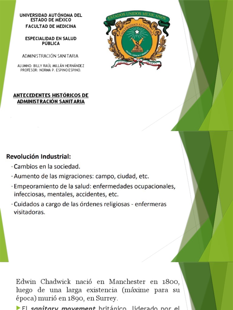 Administracion Sanitaria Historia | PDF