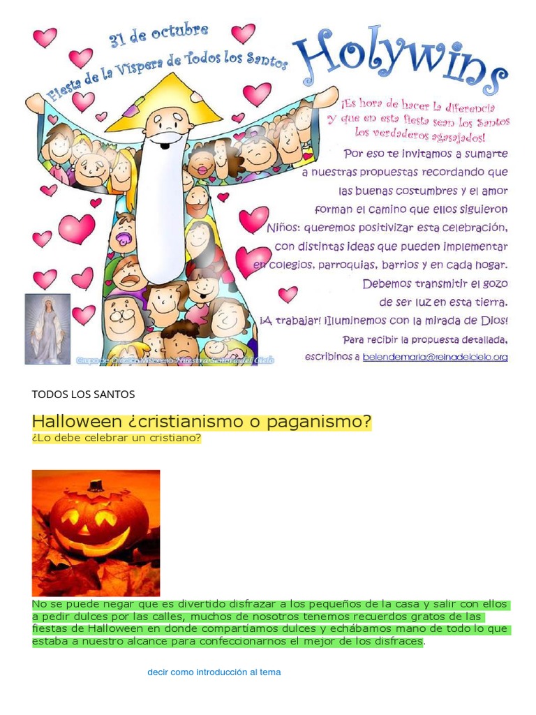 Todos Los Santos | PDF | Víspera de Todos los Santos | Oración