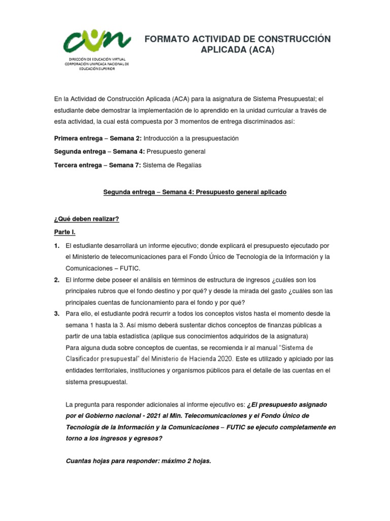 Informe sobre Presupuesto FUTIC 2021 | PDF | Presupuesto