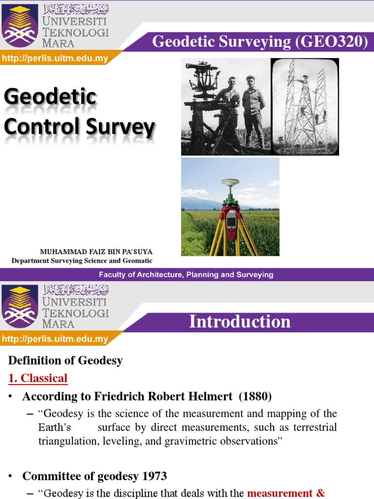 Geodetic Control Survey | PDF | Geodesy | Surveying