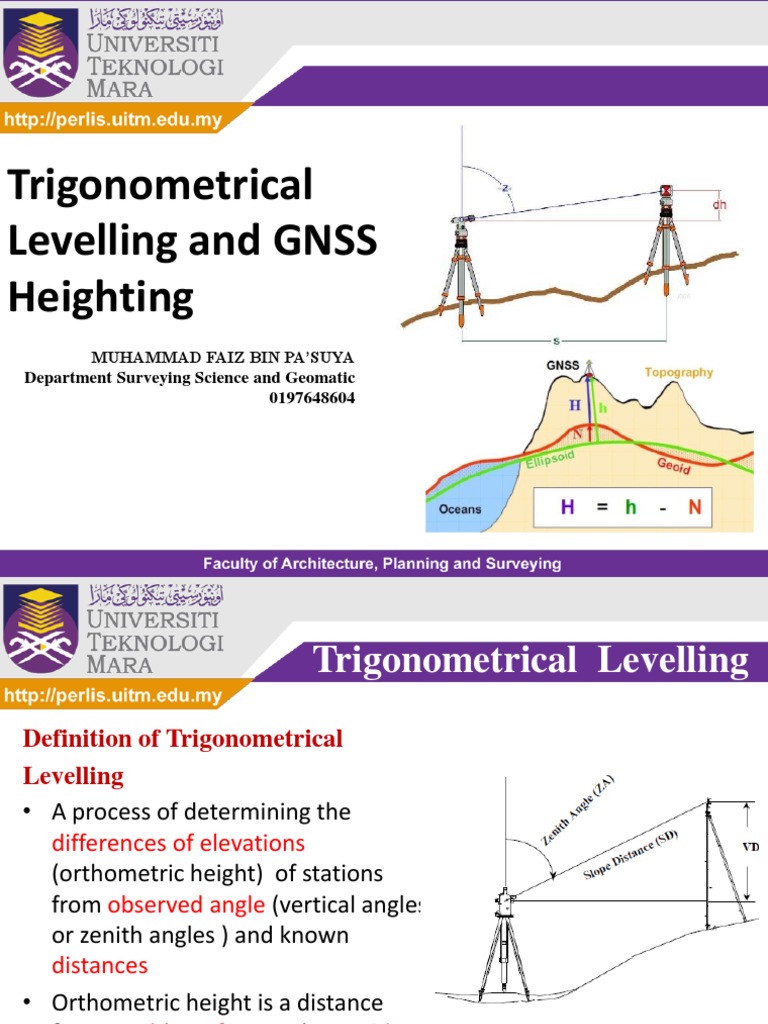 Chapter 2 Trigonometric Heighting | PDF | Physical Quantities | Applied ...