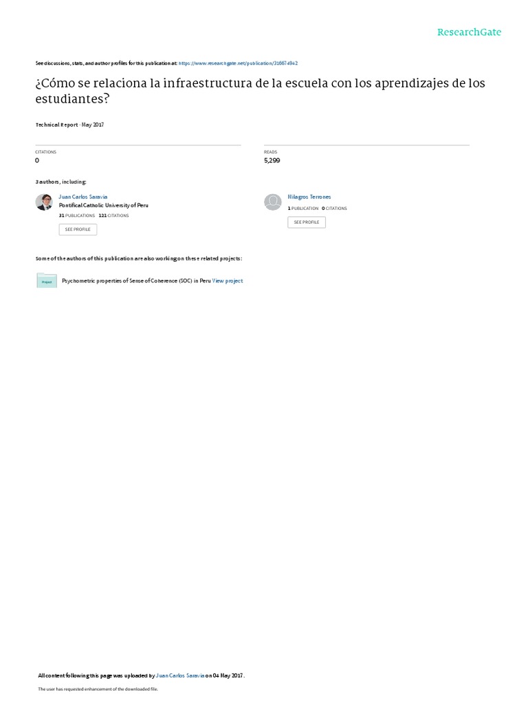 Escuela e Infraestructura | PDF | Infraestructura | Método de enseñanza