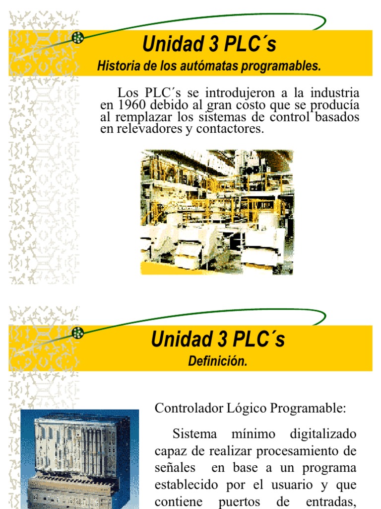 Historia-PLC | PDF | Controlador lógico programable | Hardware de la ...