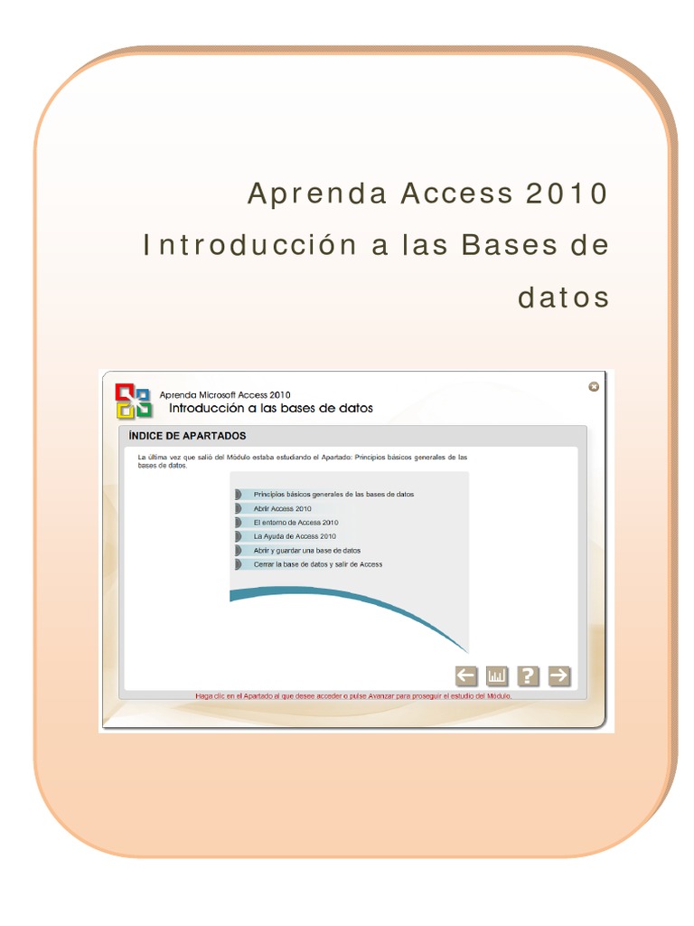Access 2010 Basico | PDF | Bases de datos | Microsoft Office