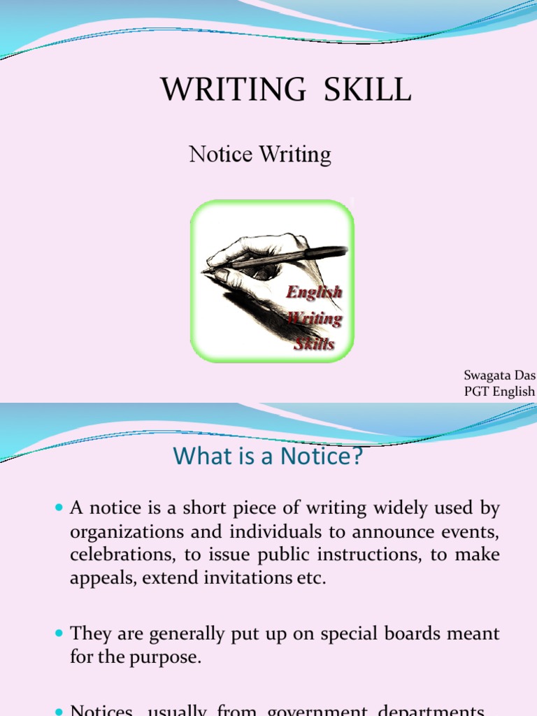 Notice Writing Guidelines and Examples | PDF | Social Science | Foreign ...
