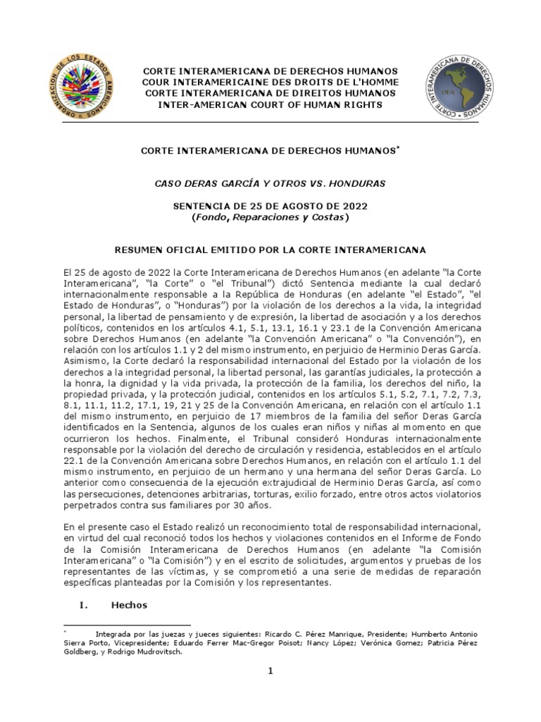 Resumen 462 Esp | PDF | Convenio europeo de derechos humanos | Violación