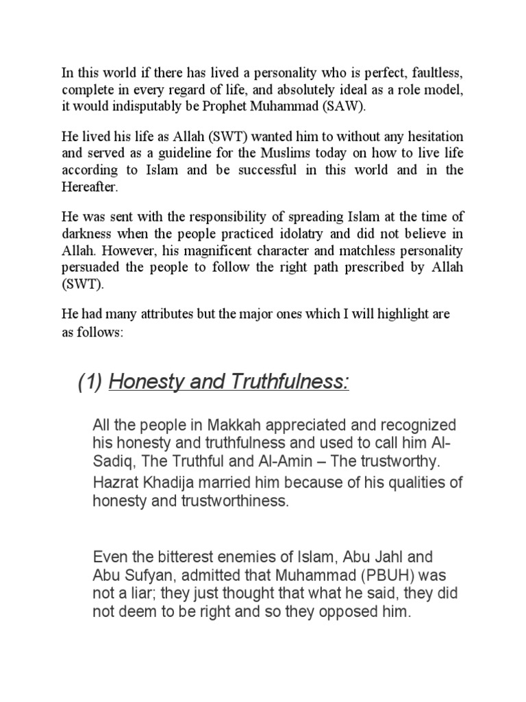 Islamiyat Assignment | PDF | Muhammad | Prophets And Messengers In Islam
