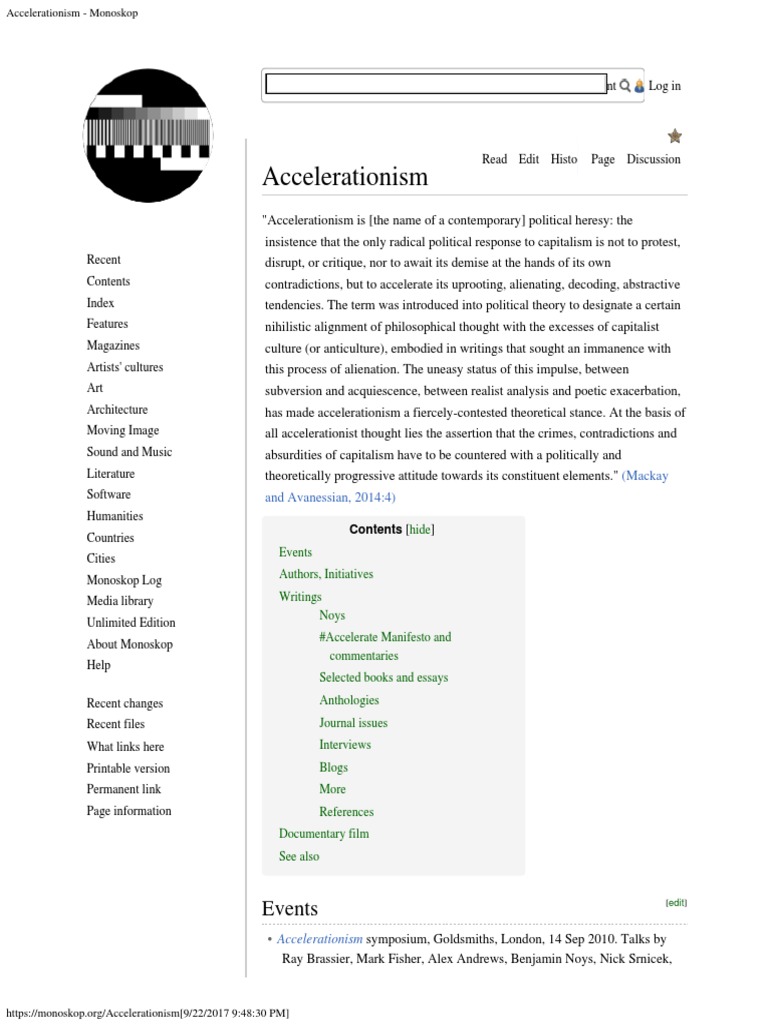 Accelerationism - Monoskop | PDF