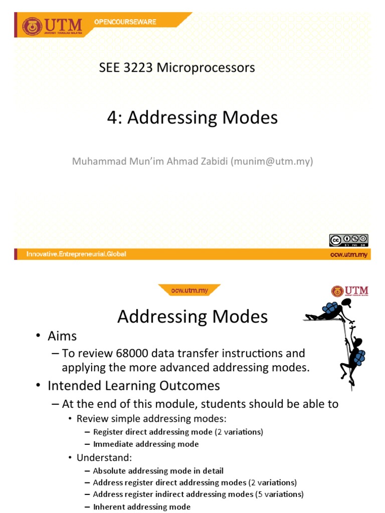 04 68k Addressing Modes Pdf Assembly Language Computer Programming 8162