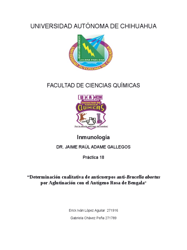 Prueba Rosa de Bengala en Brucelosis | PDF | Ciencias de la Salud ...