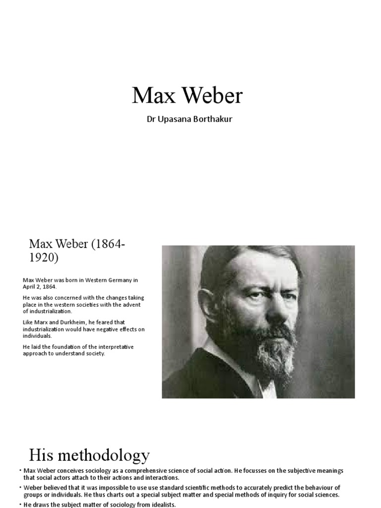Max Weber | PDF | Max Weber | Sociology