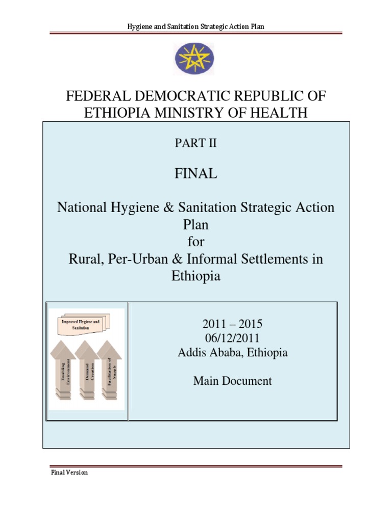 National Sanitation and Hygiene Strategic Action Plan | PDF | Sanitation | Wash
