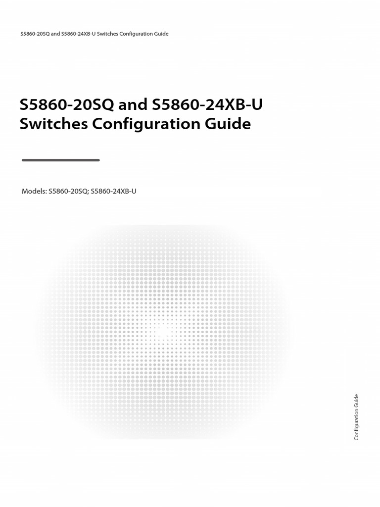 Manual Del SW FS Modelo S5860 20sq | PDF | Command Line Interface | Computer Network