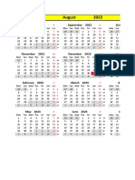 Fiscal Year 2022 Calendar | PDF