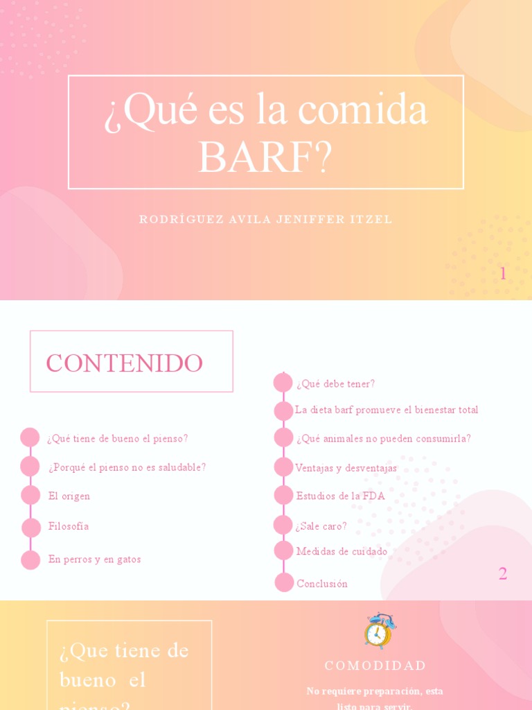 Qué Es La Comida BARF | PDF | Alimentos | Carne