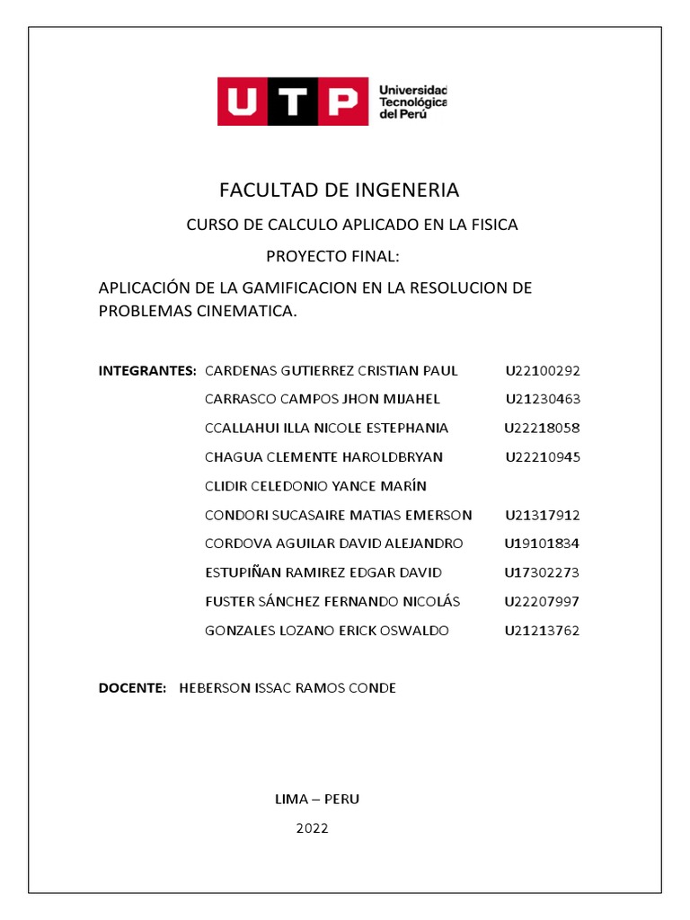 Avance de Proyecto Caf | PDF