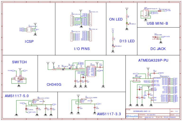 Arduino-Compatible Circuit Schematic | PDF | Chess | Chess Theory