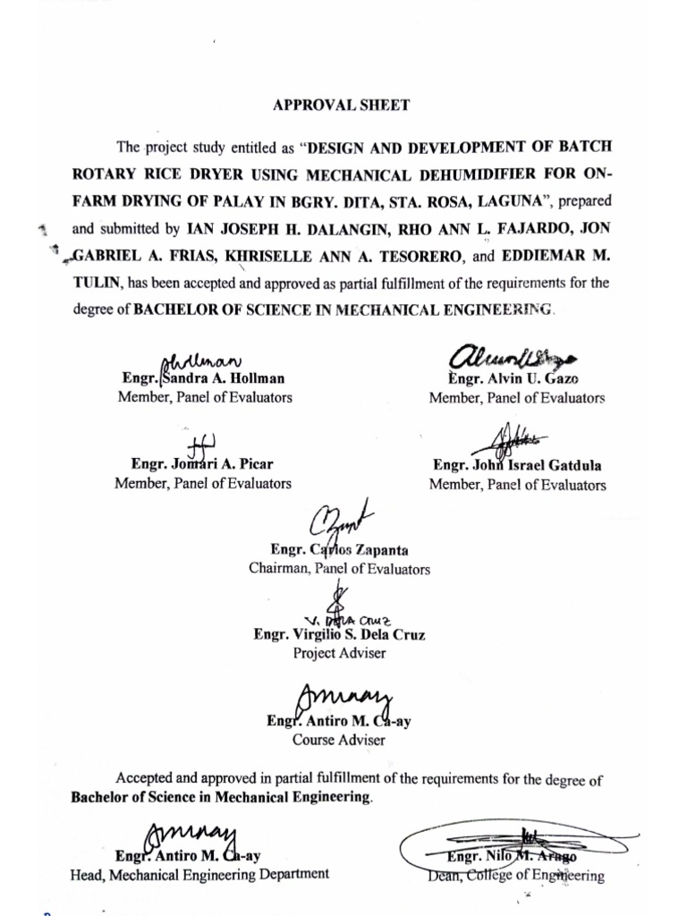 Approval Sheet. | PDF