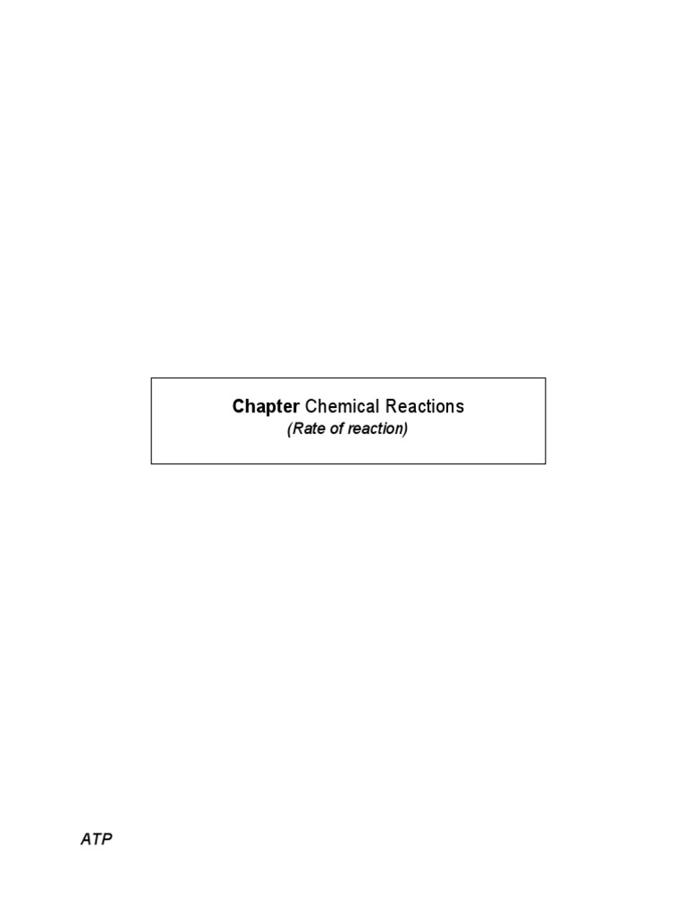 Work Book Rate of Reaction ATP+ Practical Grade 9 Erum | PDF | Acid ...