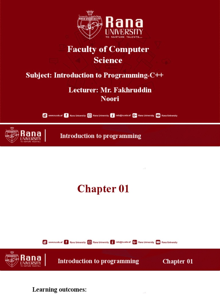 Introduction To Programming 01 | PDF | Programming | Computer Program