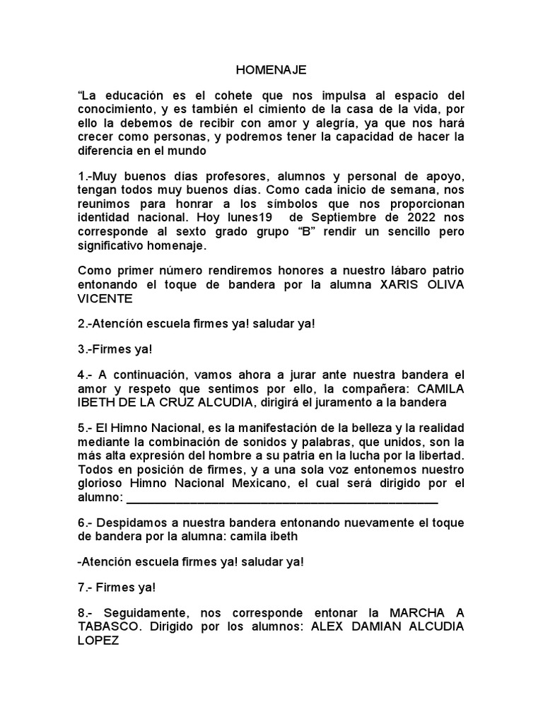 Homenaje | PDF | México