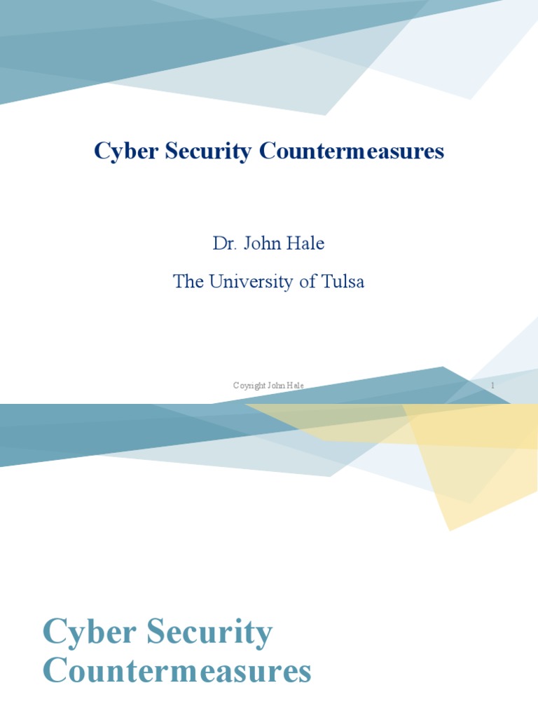 Cyber Security Countermeasures Pdf Security Computer Security